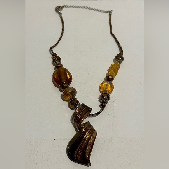 Erica Lyons | Jewelry | Erica Lyons Earthtone Beaded Artisan Glass ...